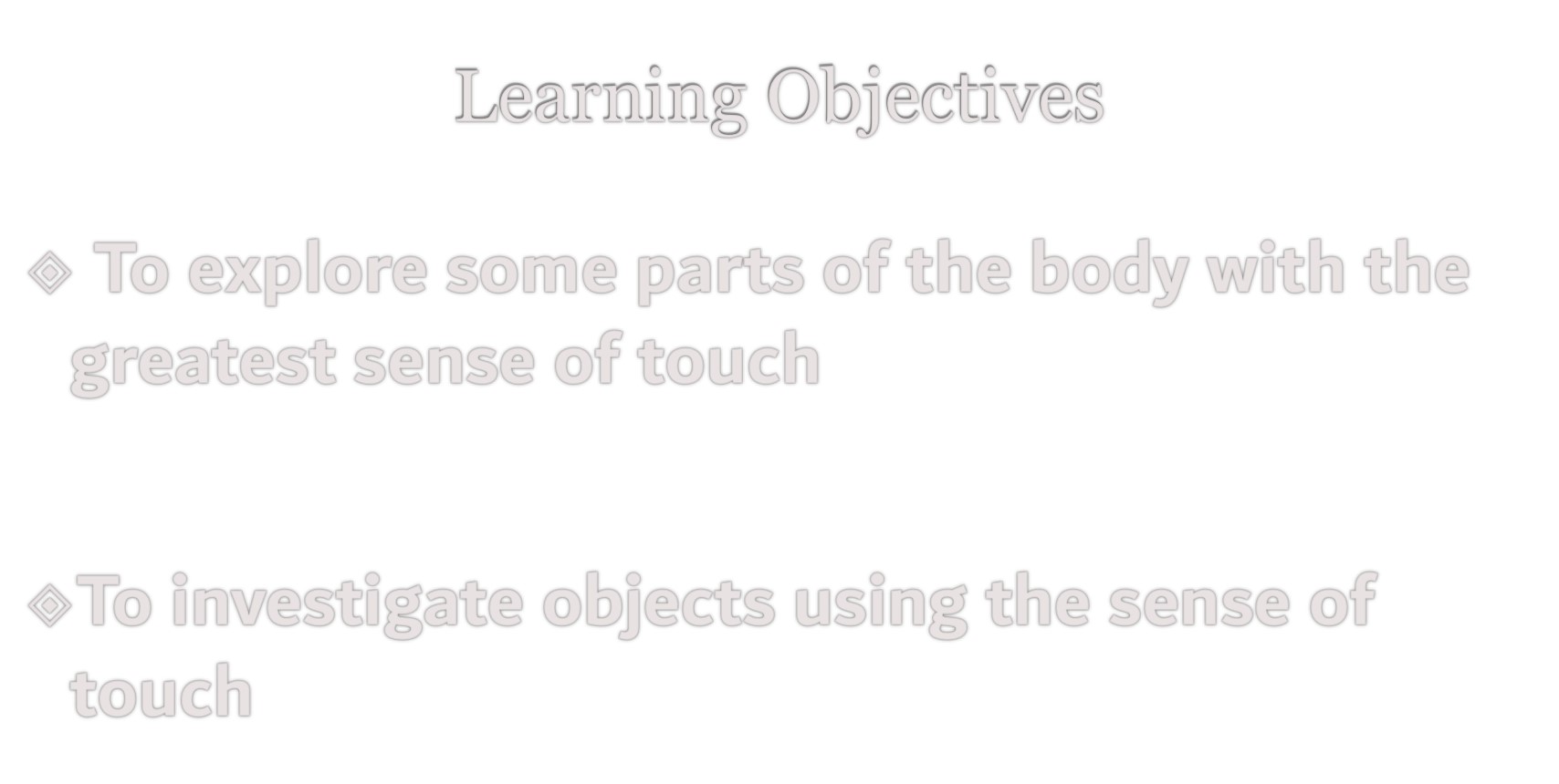 Investigating Sense of Touch – Ms. Grace Science Lessons